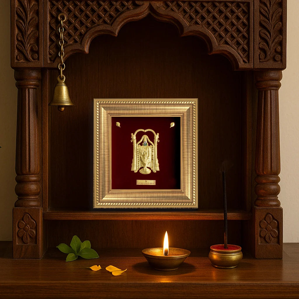Framed Blessings with Lord Balaji Wall Art | Prima Art